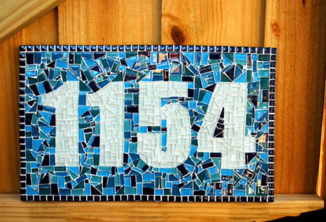 Mosaic Address Sign on Luulla